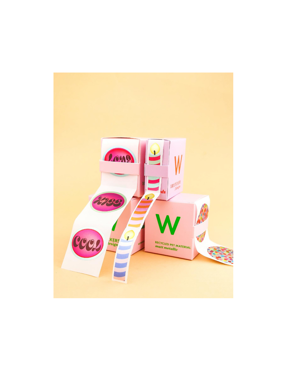 Pegatinas en rollo - Kisses